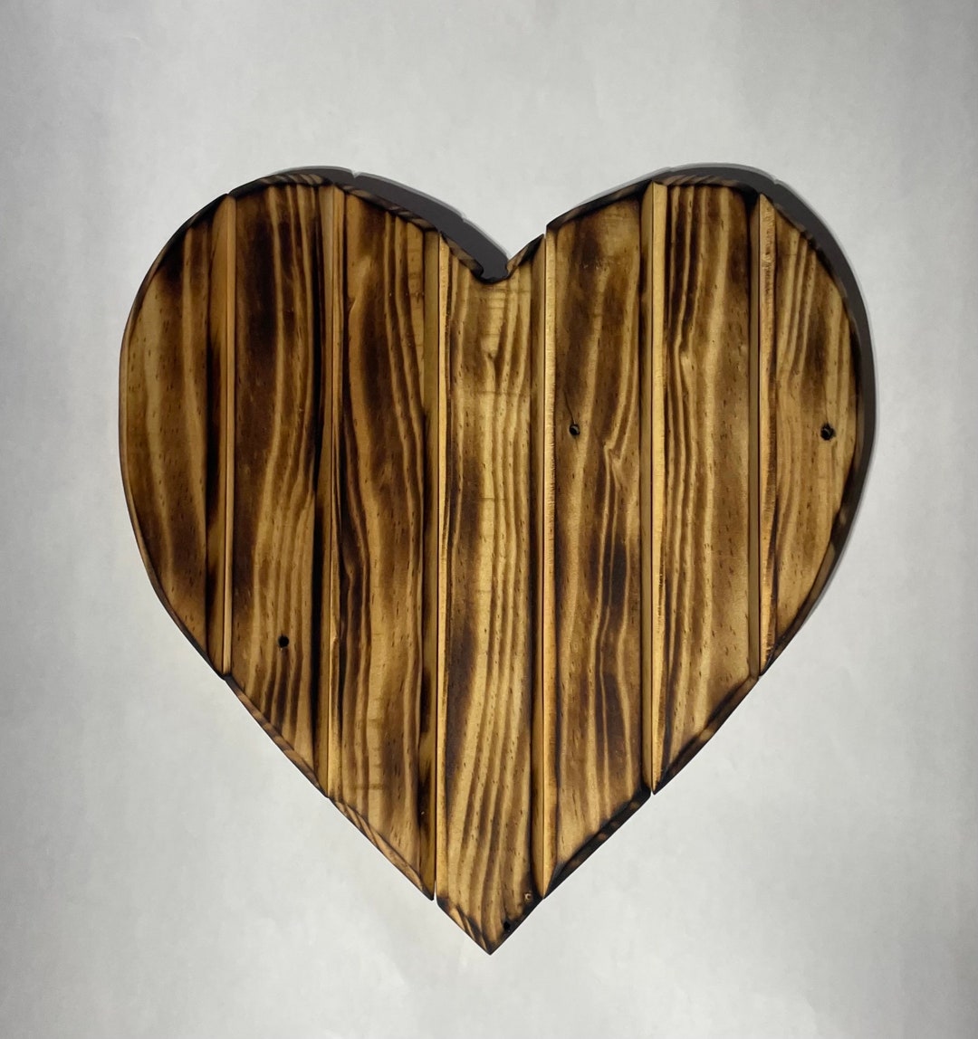 Love, Heart, Reclaimed Pallet, Art Work, Wall Hanging, Torched Wood ...