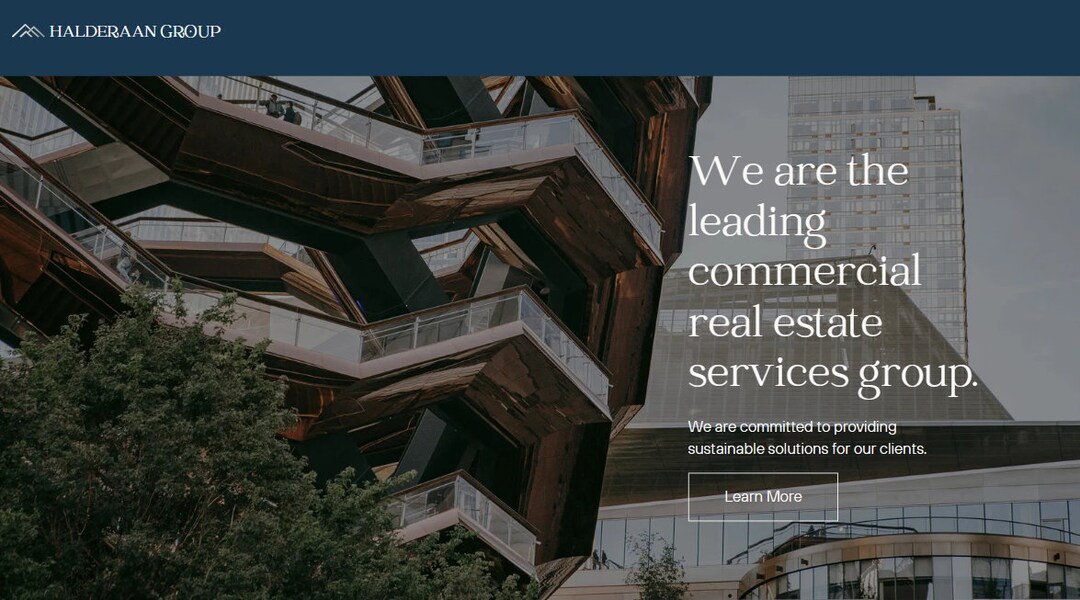 Modern Real Estate Website Template Canva Editable Easy Customization ...