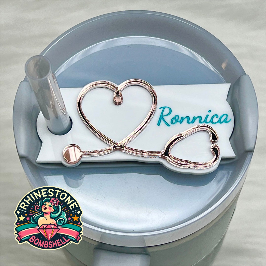 Stethoscope Heart, Stanley Topper, Personalized Stanley Cup, Tumbler ...