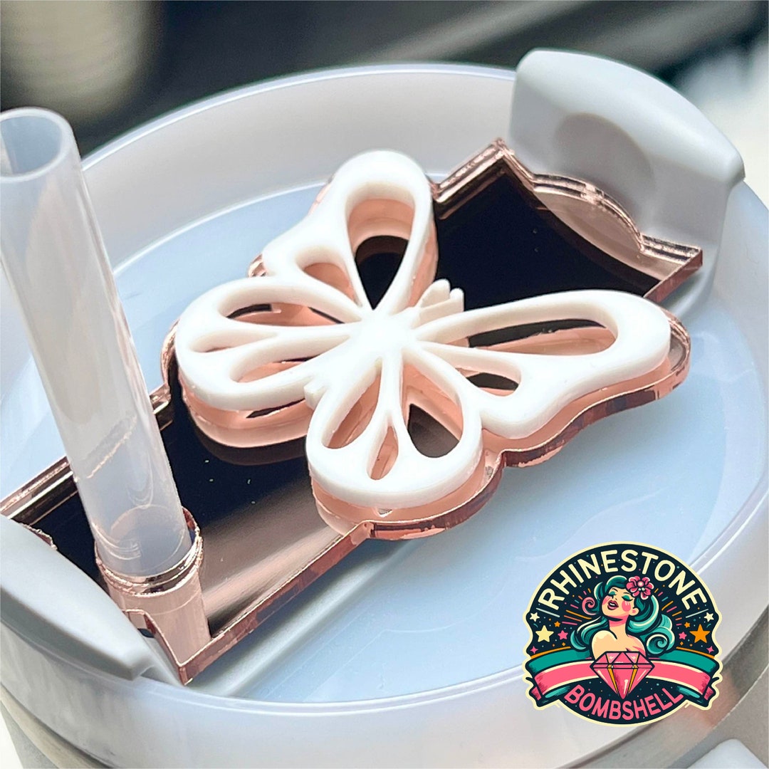 Butterfly, Stanley Topper, Personalized Stanley Cup, Tumbler Name Tag ...