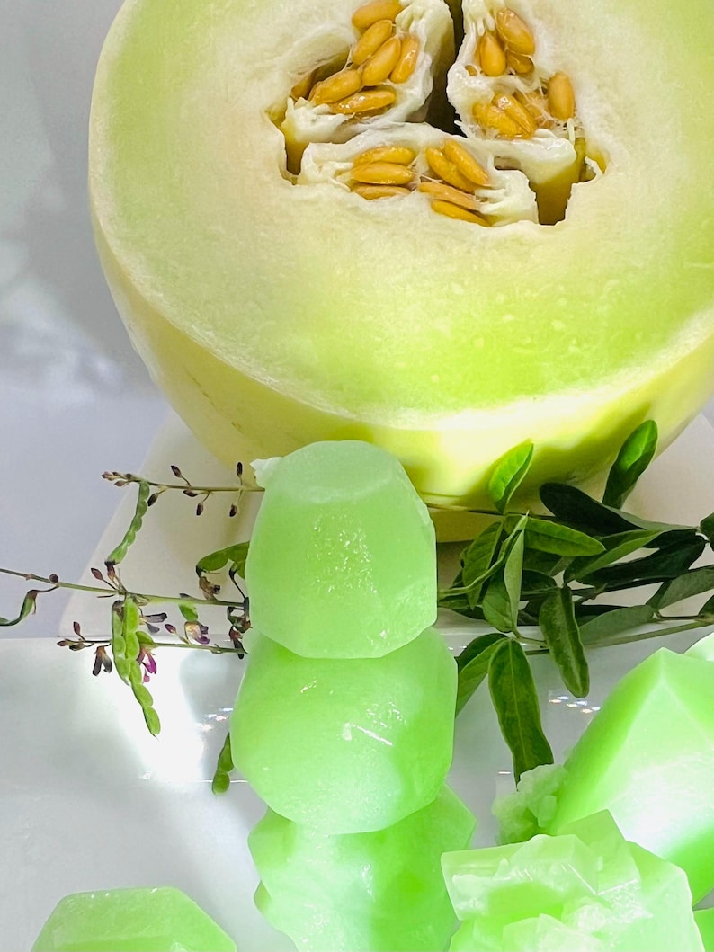 Honeydew Melon Crystal Candy ASMR Kohakuto Edible Jewelry Sweet ...