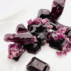 Grape Amethyst Kohakuto Crystal Candy: Vegan Edible Gemstones - Etsy