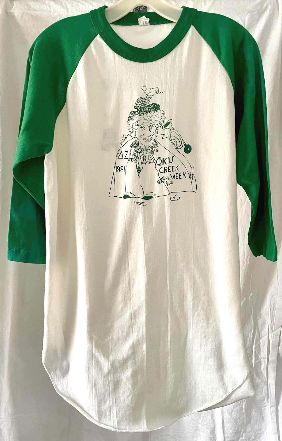Vintage 1981 Greek Week Baseball Jersey - Phi Kappa Psi/delta Zeta ...