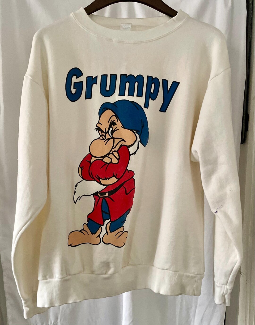 Vintage 80's Disney's Snow White and the Seven Dwarfs "grumpy ...