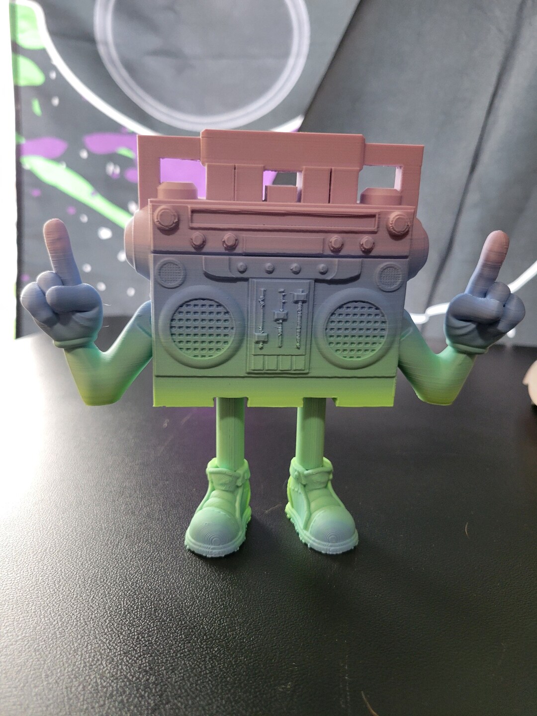 Rainbow Boombox 3D Print Desk Toy - Etsy