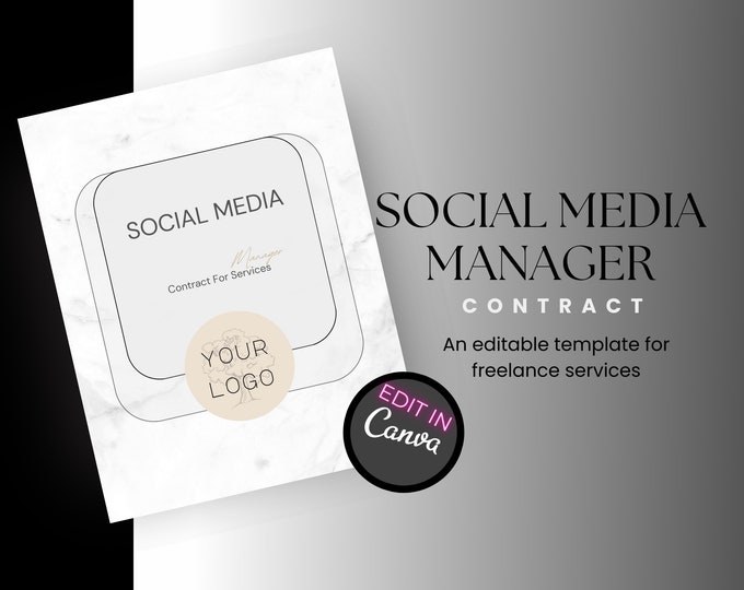 Client Intake Form - Editable - Social Media Management - Digital ...