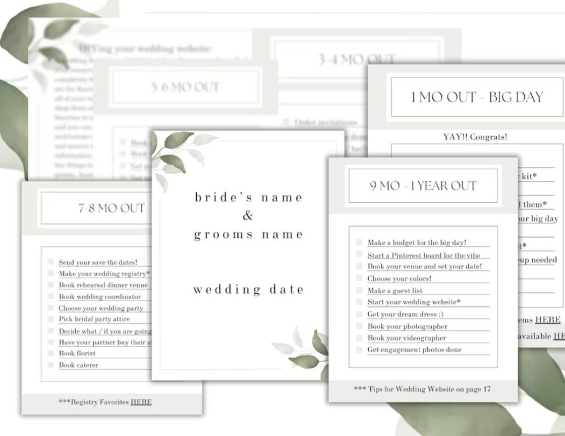 Full Engagement Planner Template - Etsy