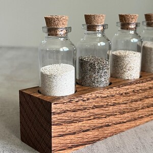 Vacation Keepsake Display Stand: Beach Sand Bottle Holder for Honeymoon ...