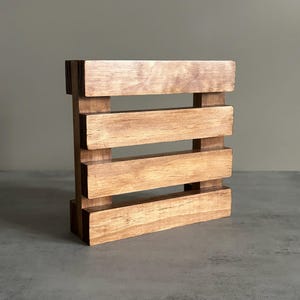 Handmade Wooden Plant Stand: Solid Wood Square Riser - Etsy