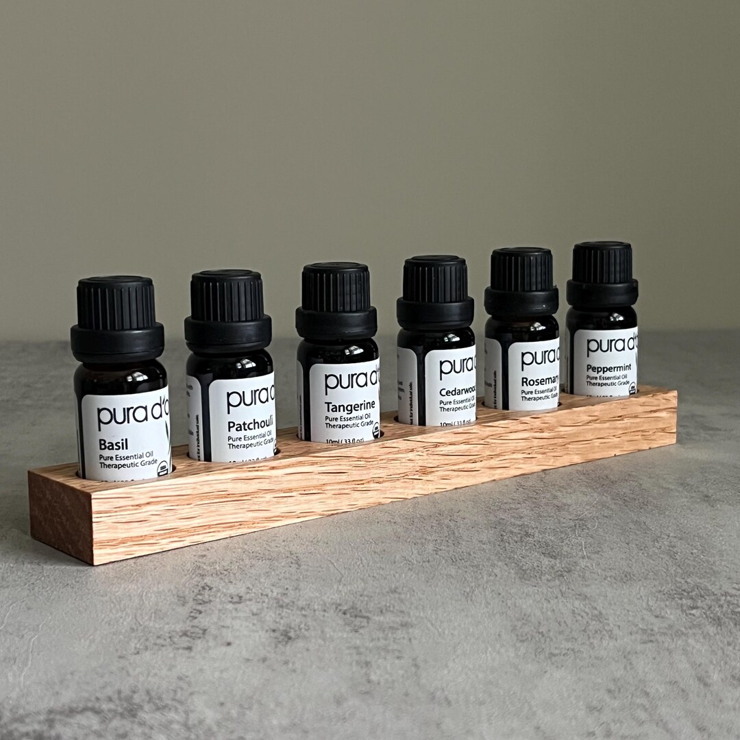 Handmade Solid Oak Essential Oil Stand: Aromatherapy Display - Etsy
