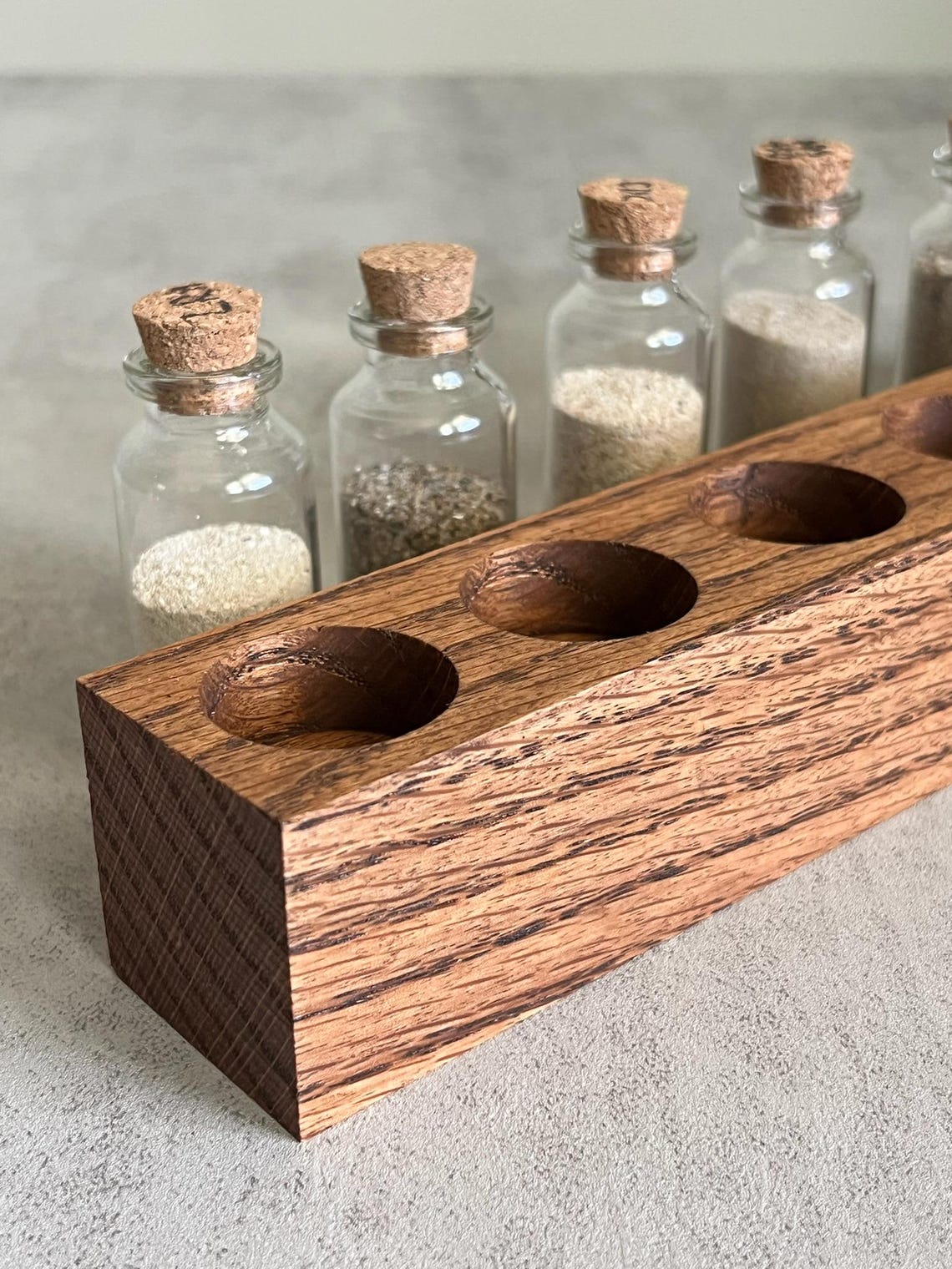 Vacation Keepsake Display Stand: Beach Sand Bottle Holder for Honeymoon ...