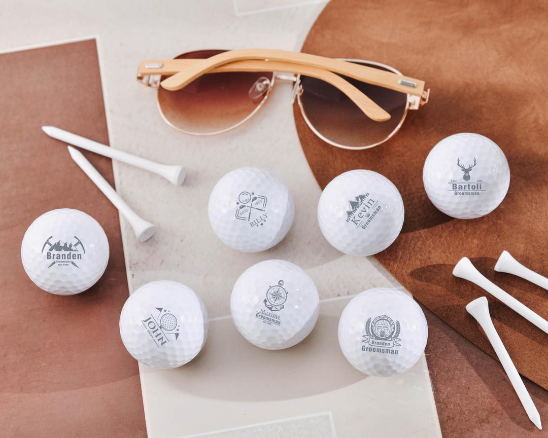 Custom Wedding Golf Balls - Personalized Groomsmen Gifts -personalized ...