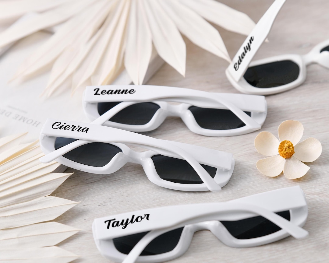 Personalized 80s Vintage Sunglasses: Bridal Party Bachelorette Gifts - Etsy