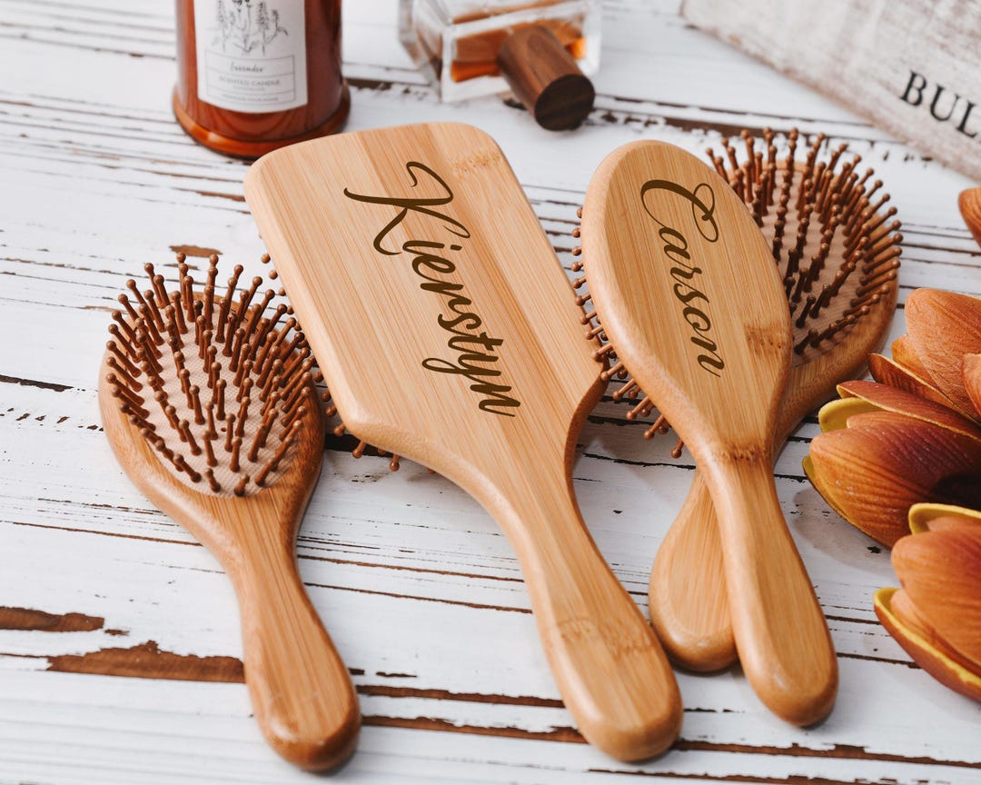 Custom Engraved Bridesmaid Wood Comb: Hand Engraved Comb, Exquisite ...
