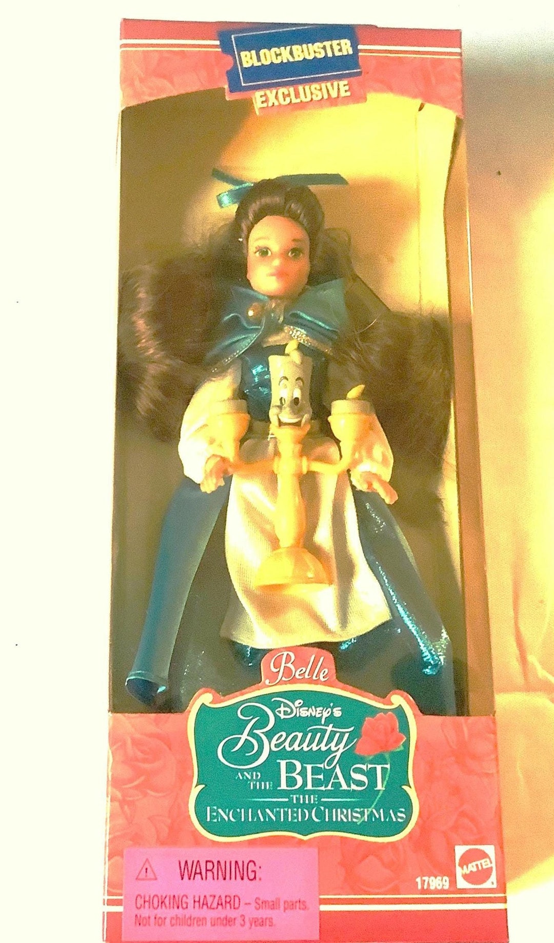 Blockbuster Collectible Disney Beauty & the Beast Christmas Belle Doll ...