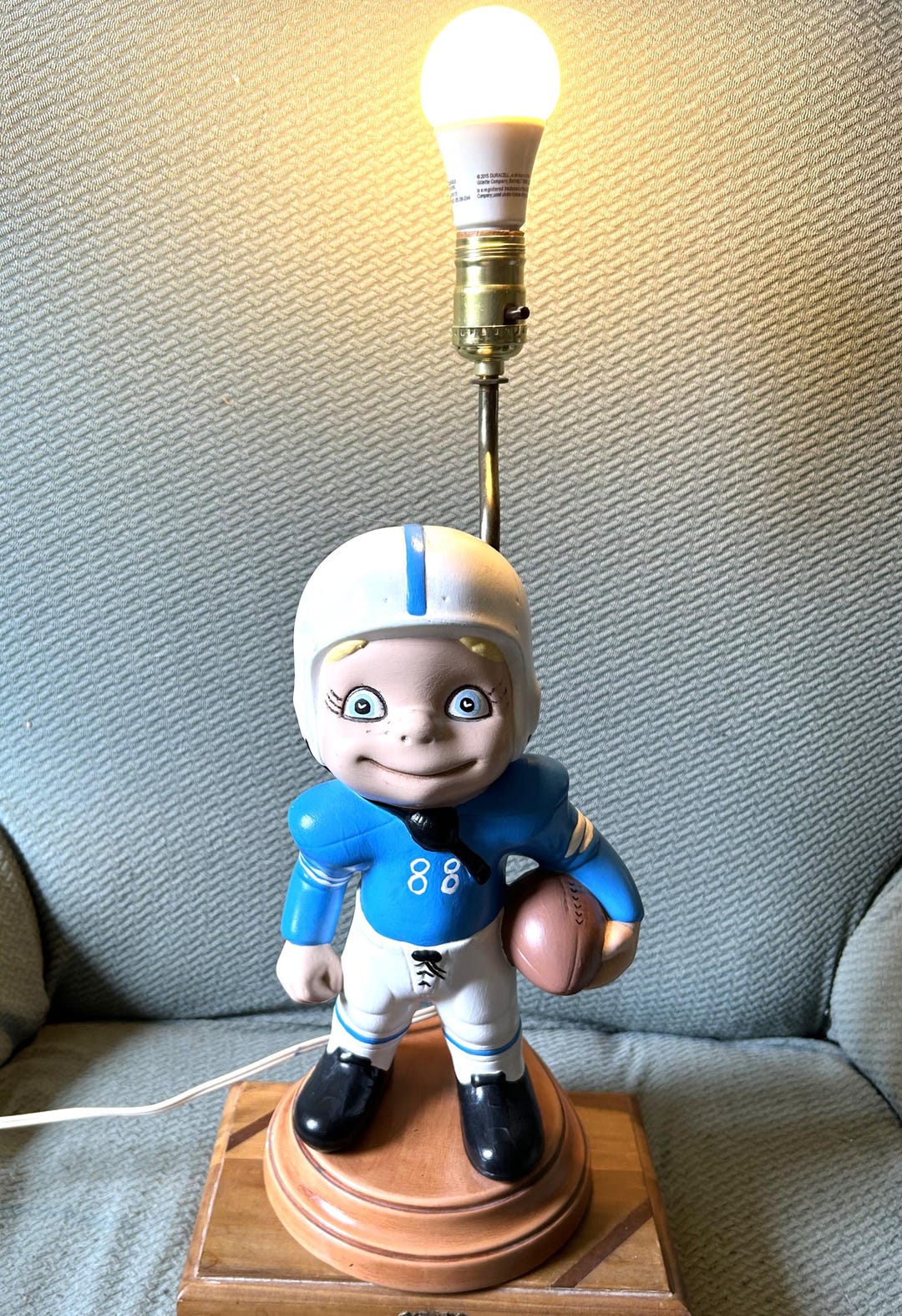 Vintage Atlantic Molds Football Player Lamp Works - Etsy