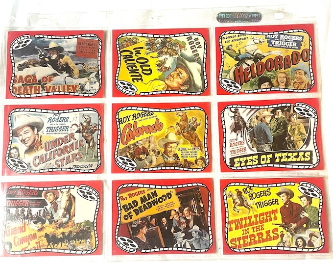 Vintage 1993 10 Card Set of Ryders of the Silver Screen Series I ...