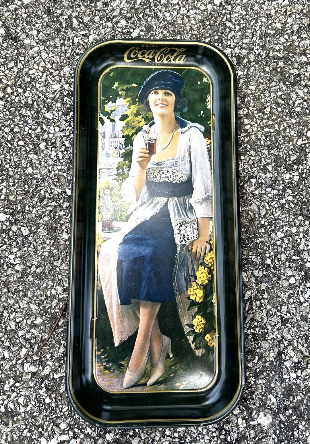 Vintage Coca-cola Rectangle Serving Tray 1973 - Etsy