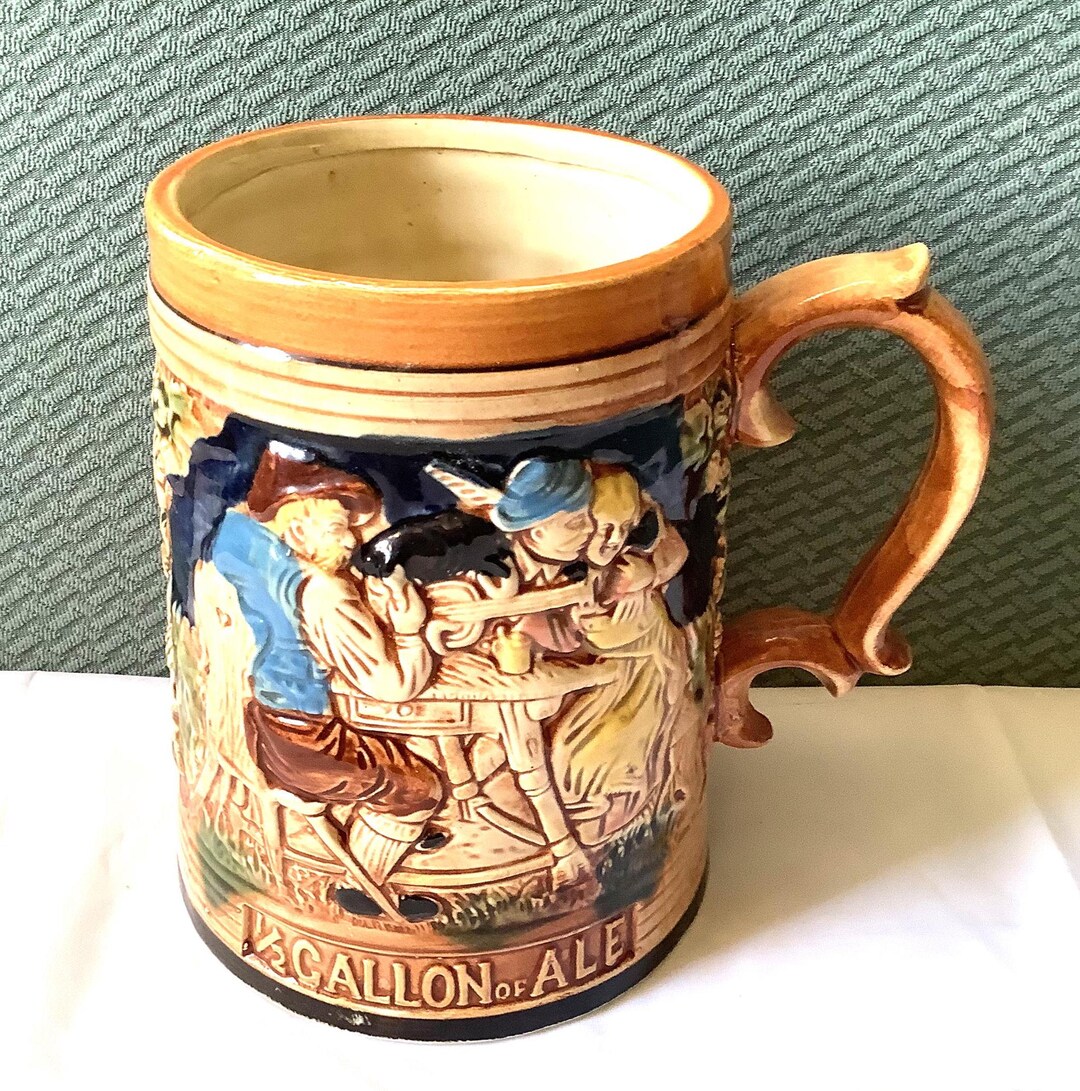 Vintage "half Gallon of Ale" Beer Stein From Japan - Etsy