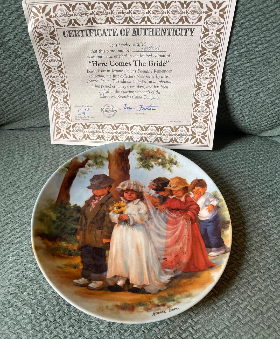 Vintage 1987 Edwin M. Knowles Collector Plate "here Comes the Bride" by ...