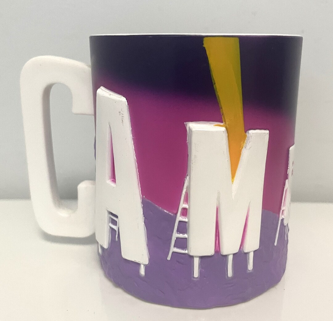 Vintage 1990s Camel Cigarettes Plastic Mug Cup Hollywood Letters Sign ...