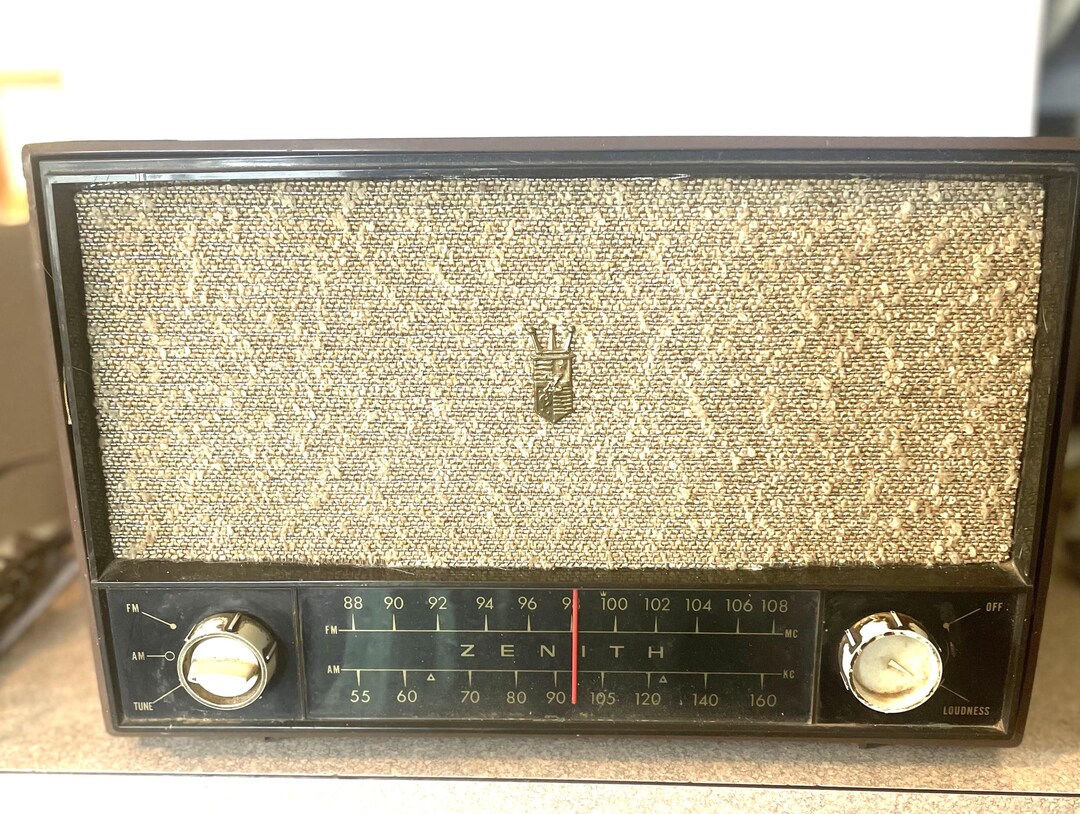 Vintage 1950s Mid Century Zenith Tube AM / FM Radio Chassis 7C02 7C06 ...