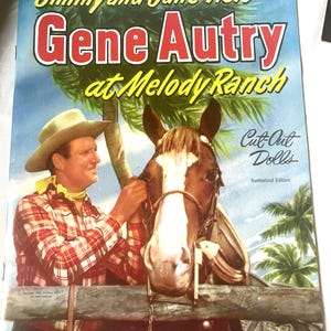 Vintage Lot of 1950's of Gene Autry Signed Photos Coloring Book and ...