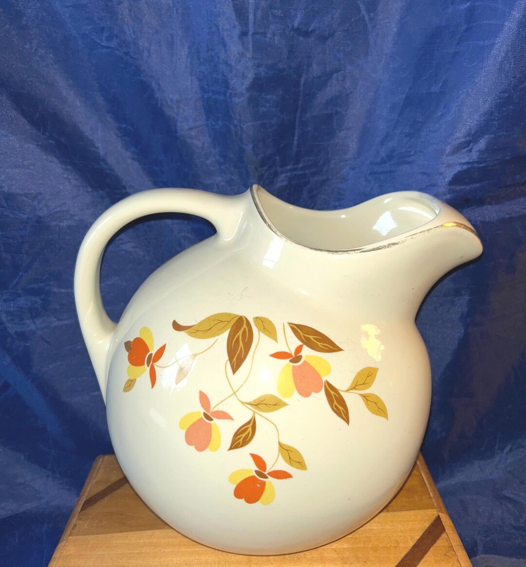 Vintage Hall's Autumn Leaf Ball Pitcher, 1940s Kitchenware - Etsy