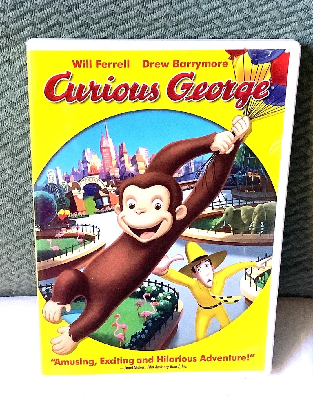 Curious George DVD Will Ferrell and Drew Barrymore - Etsy