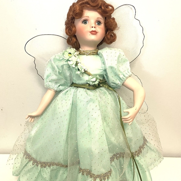 Green Dress Porcelain Doll - Etsy