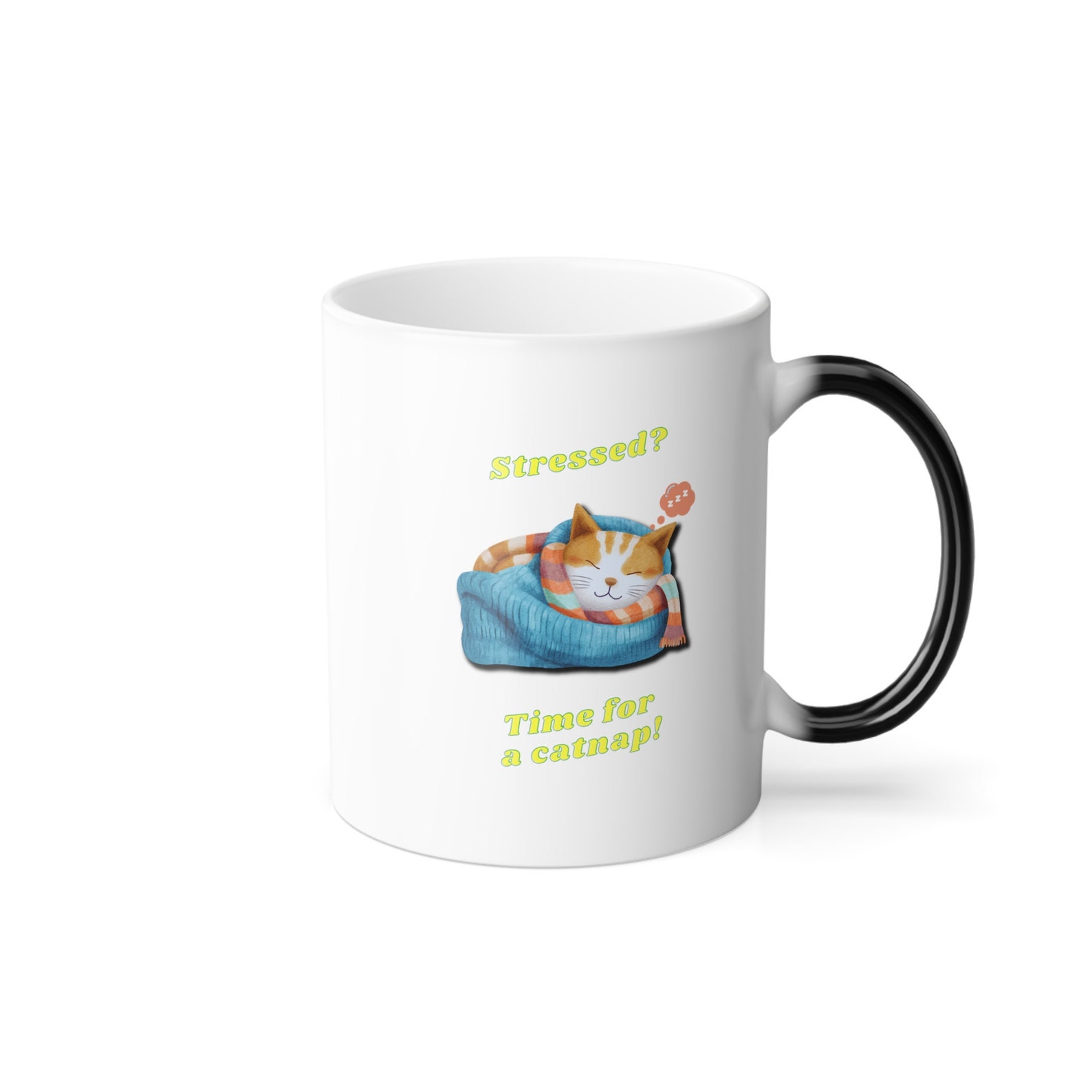 Catnap Color Changing Coffee Mug for Cat Lovers and Anyone Facing ...