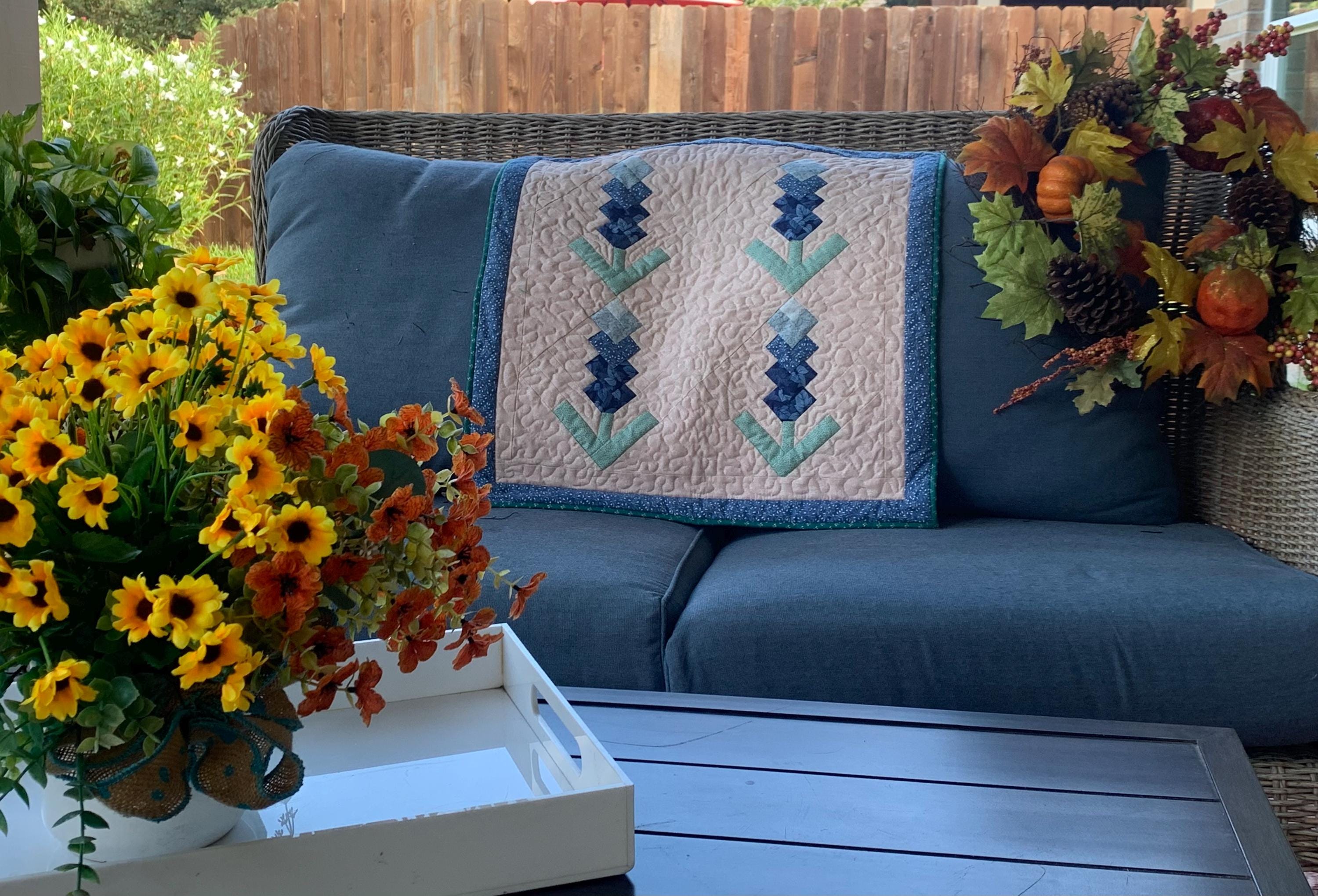 Texas Bluebonnet Quilt Block Pattern: Flower Quilt (digital Download ...