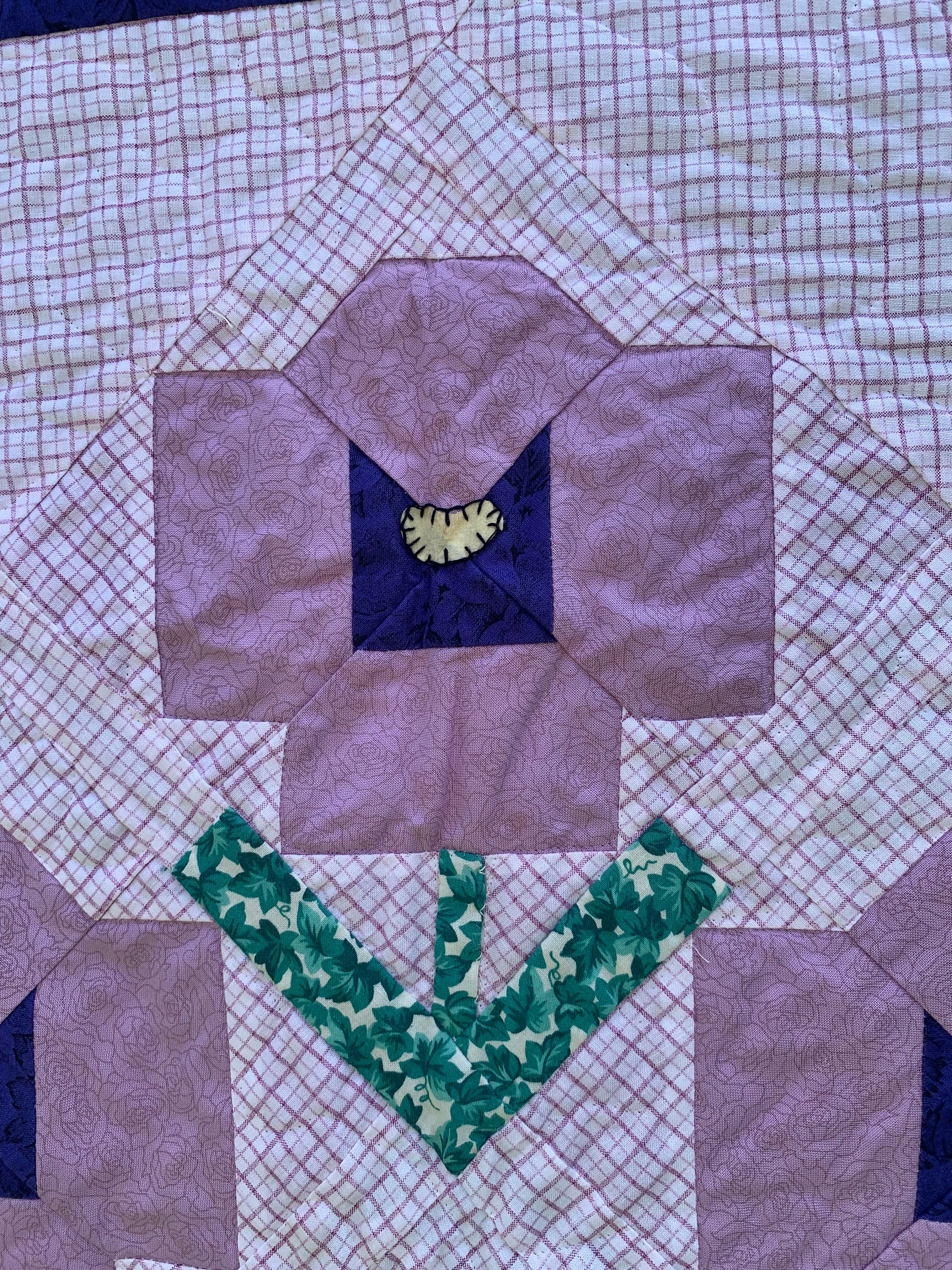 Pansy Quilt Pattern, Easy Sewing Flower Block Instructions (PDF Pattern ...