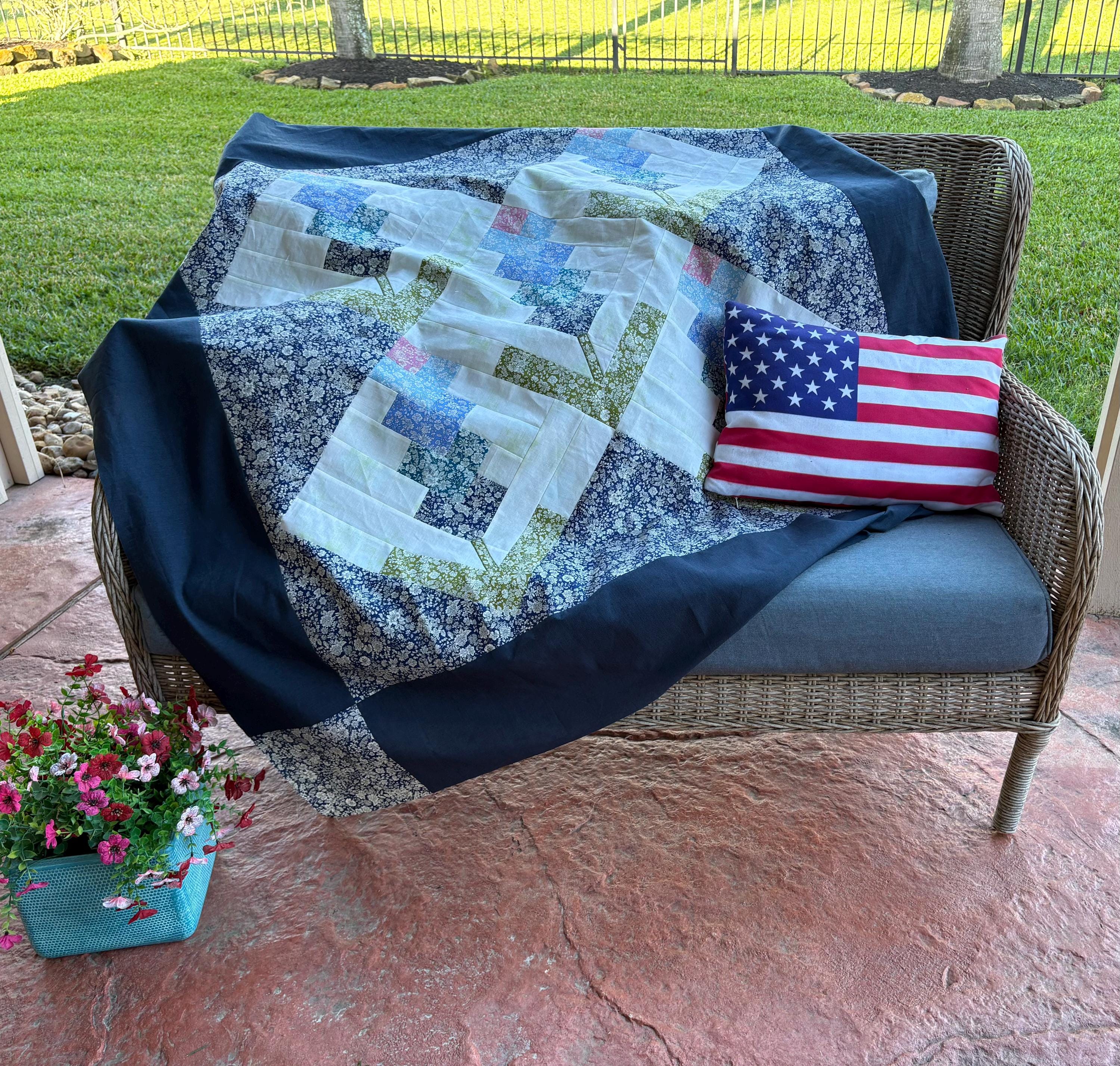 Bluebonnet Quilt Pattern, Big as Texas Quilt Block Instructions, Jelly ...