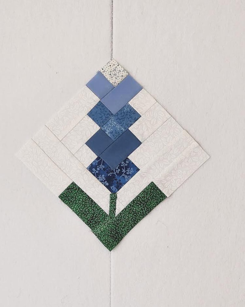 Texas Bluebonnet Quilt Pattern, Floral Flower Quilt, Wildflower ...