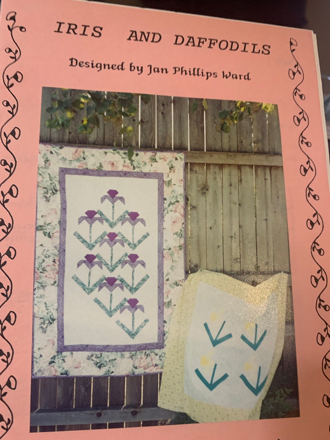 Iris and Daffodils Quilt Block Pattern: Easy Sewing Instructions ...