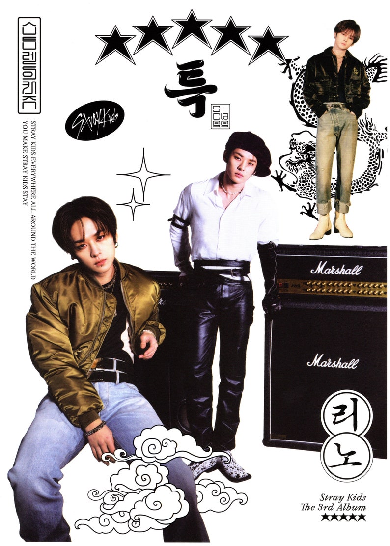 Official Stray Kids 5 Star OOTD Mini Posters - Etsy