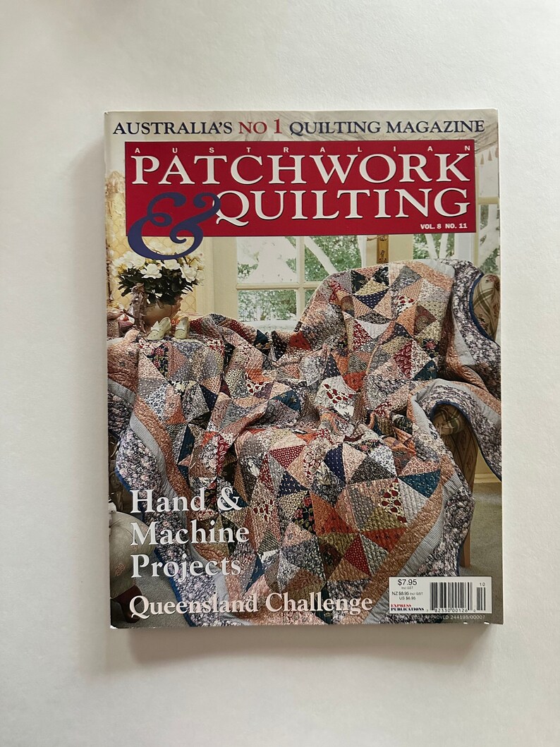 Australian Patchwork and Quilting Magazine Vol 8 No 11 - Etsy