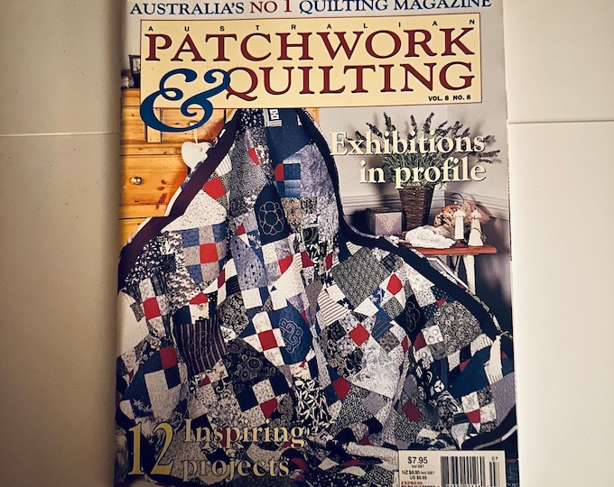 Australian Patchwork & Quilting Magazine Vol 8/ No 9 Vintage Magazine 2001 - Etsy