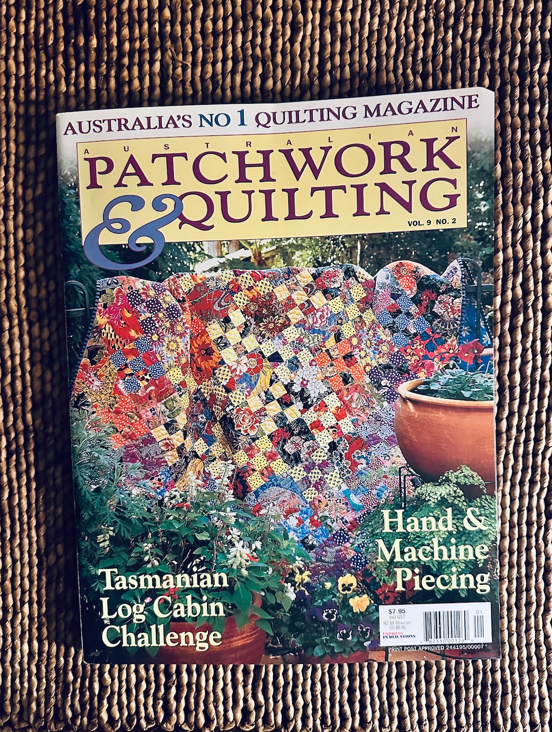 Australian Patchwork & Quilting Magazine - Vol 9 No. 2 2002 Imported - Etsy