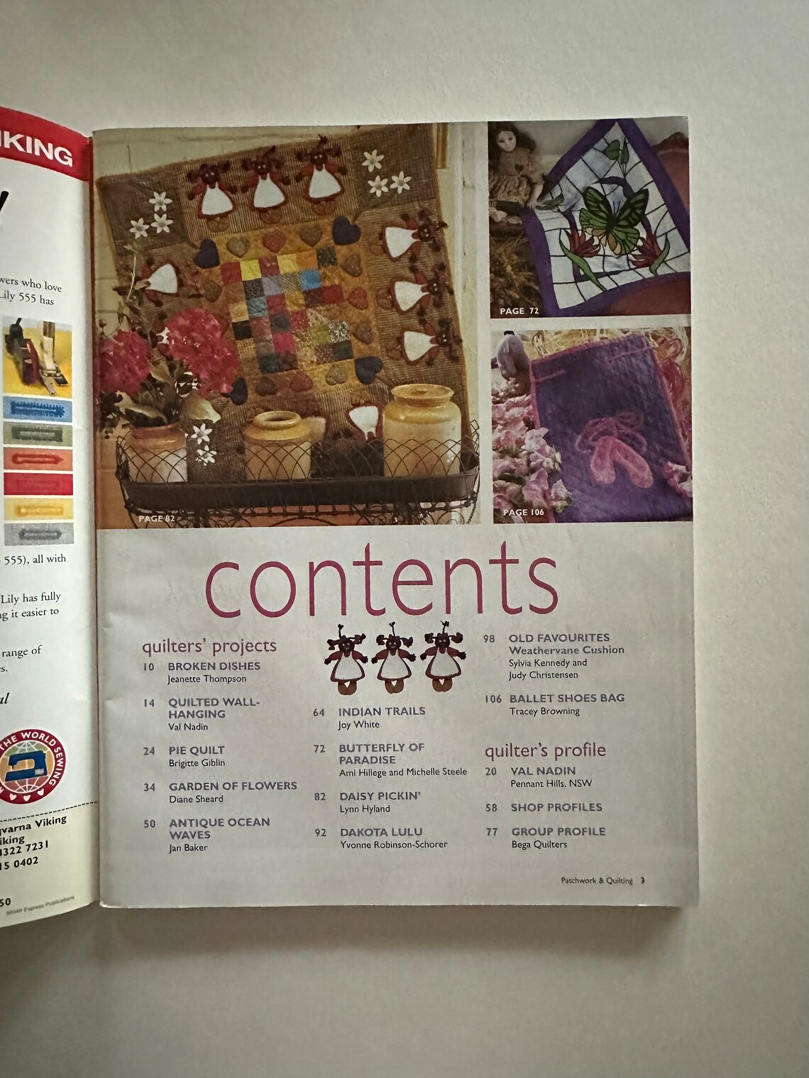 Australian Patchwork and Quilting Magazine Vol 8 No 11 - Etsy