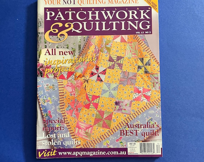 Australian Patchwork & Quilting july 2001 vol 8 No 10 - Etsy