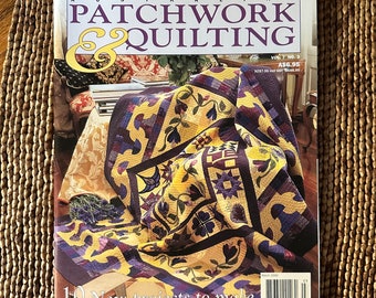 Australian Patchwork & Quilting Magazine Vol 8/ No 9 Vintage Magazine 2001 - Etsy