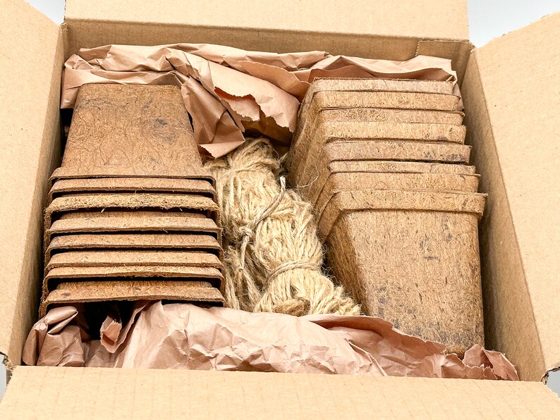 Square Coco Coir Pot for Seedlings and Clones 4 Pack - Etsy