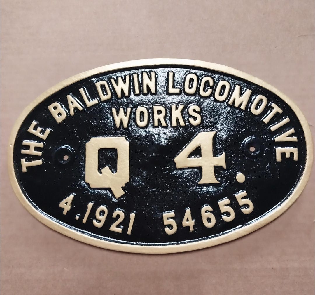 Baldwin Locomotive Builder Plate - Etsy