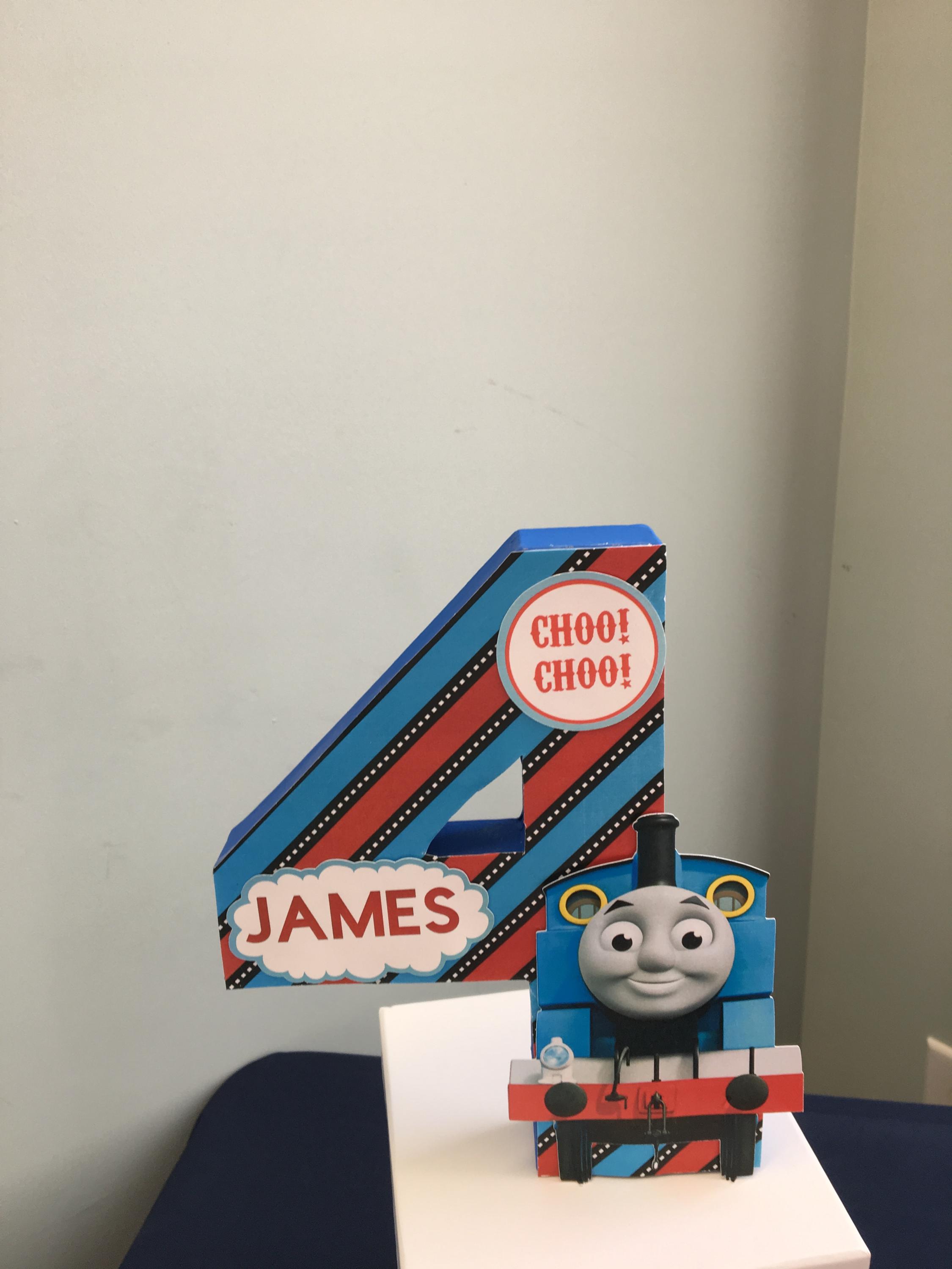 Thomas the Train Custom Decorated Number, Thomas Number, Thomas the ...