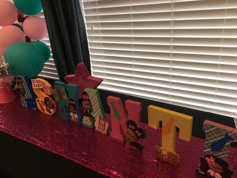 Girl Boss Baby Decorated Letters, Girl Boss Baby Name, Bossy Baby ...
