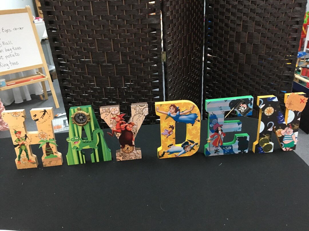 Peter Pan Birthday Letters, Peter Pan Party, Tinkerbell, Captain Hook ...