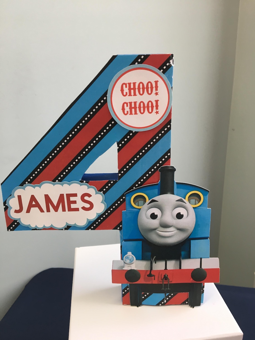 Thomas the Train Custom Decorated Number, Thomas Number, Thomas the ...