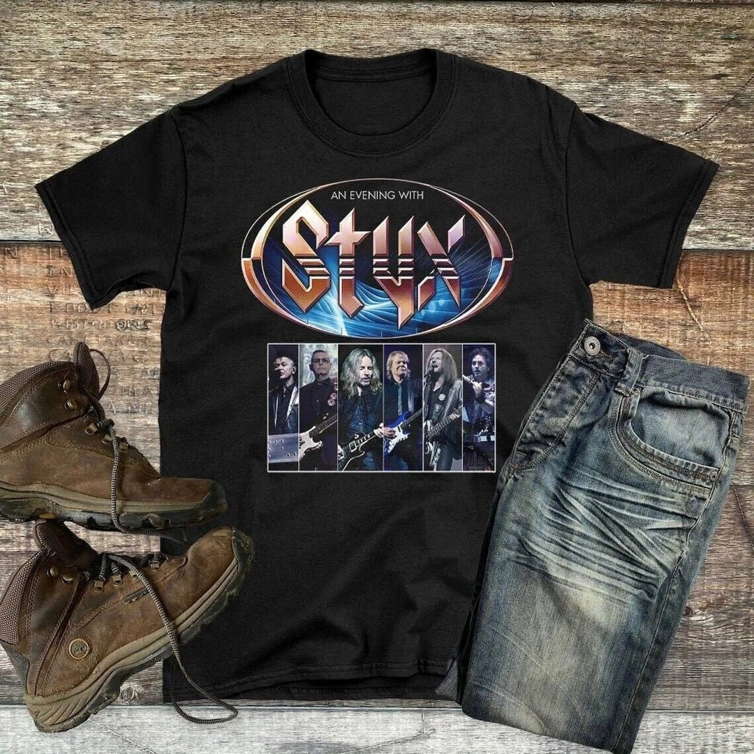 Styx 2023 World Tour Concert Music Band T-shirt Gift for Fans Black, an ...